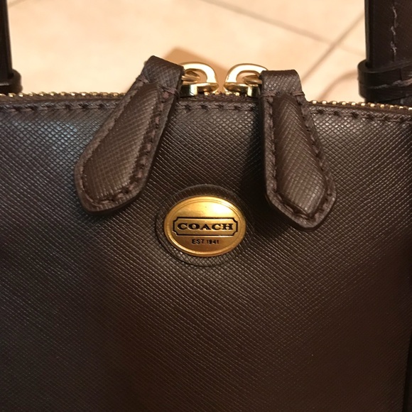 Coach | Bags | Coach Peyton Leather Cora Domed Satchel | Poshmark
